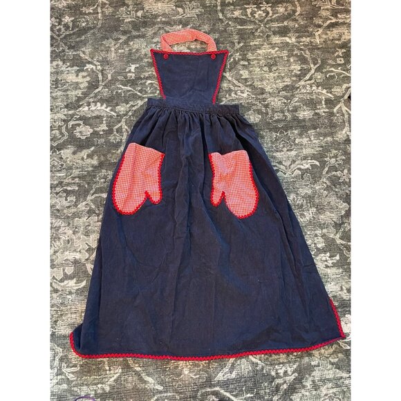 Vintage | Accessories | Vintage Apron Denim Pockets Jean Housewife ...